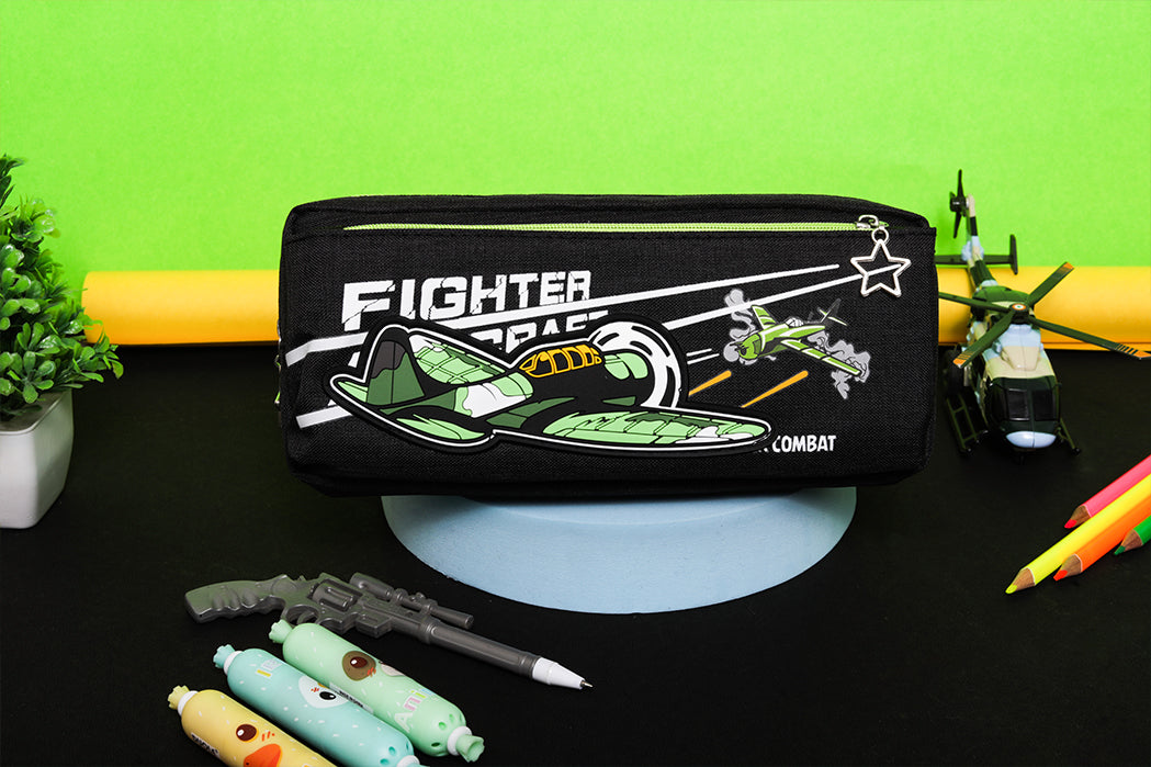 Fighter Aircraft Pouch Compact & Stylish Pouch For Kids, Spacious Pouc ...