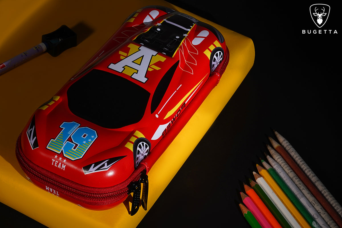 Eva Racing Car Pencil Case for Kids – Spacious, Durable, and Speed-The ...